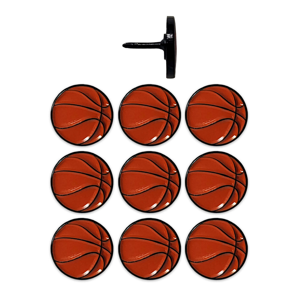 Basketball Push Pins | Novelty Sports Pins | Push Pin Travel Maps