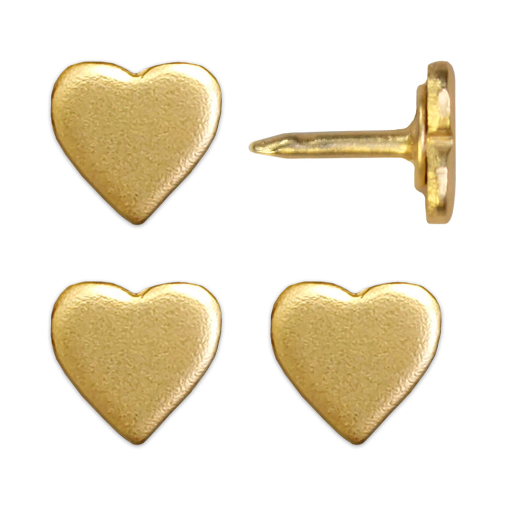 Mini Heart Push Pins - Heart Shaped Metal Map Pins - Red Heart Pins ...
