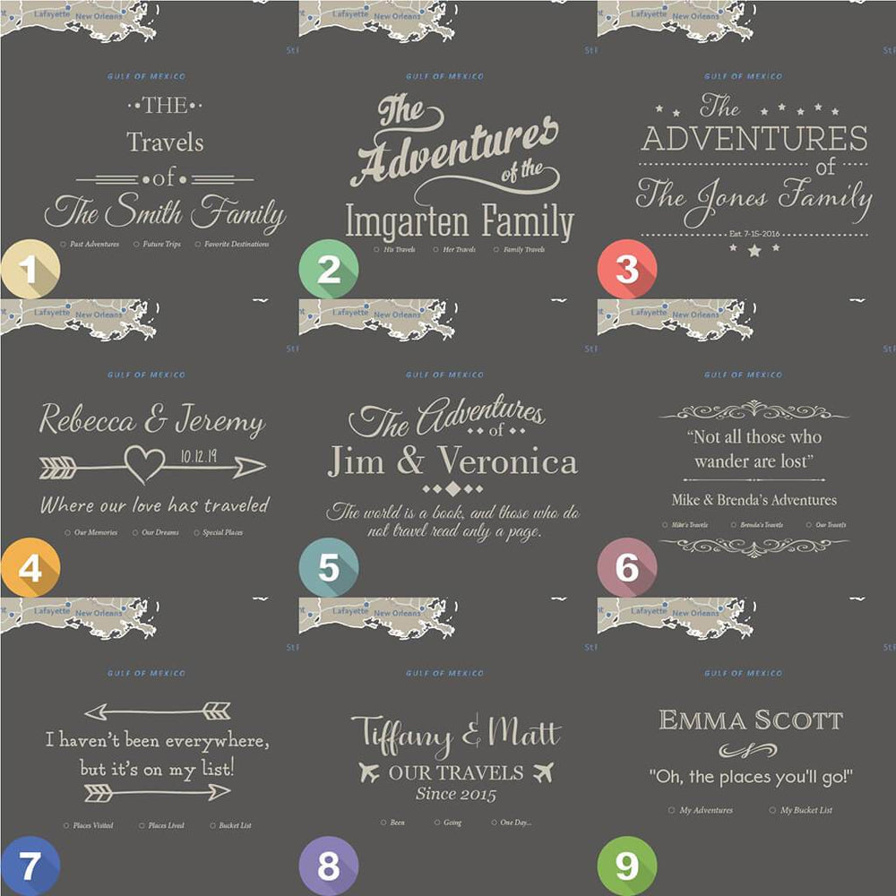 3-Panel US Map | Canvas Travel Map Print | Push Pin Travel Maps