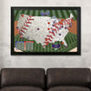 Baseball Map of the United States | Baseball Travel Map Canvas – Push ...