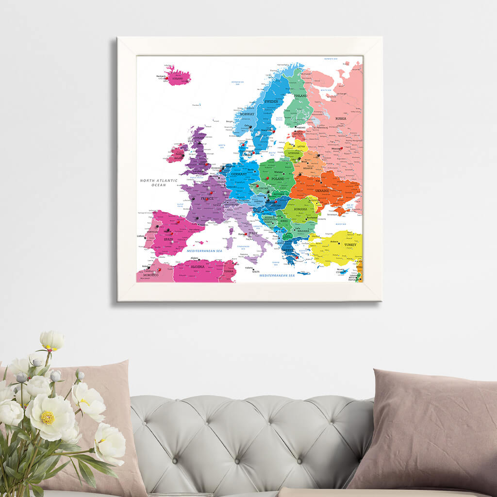 Europe Map Collage