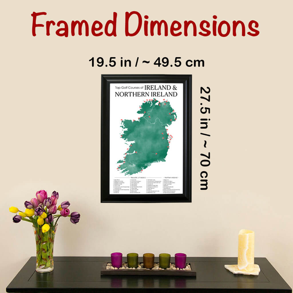 Ireland and Northern Ireland Golf Course Pin | Ireland Golf Tracker Map ...