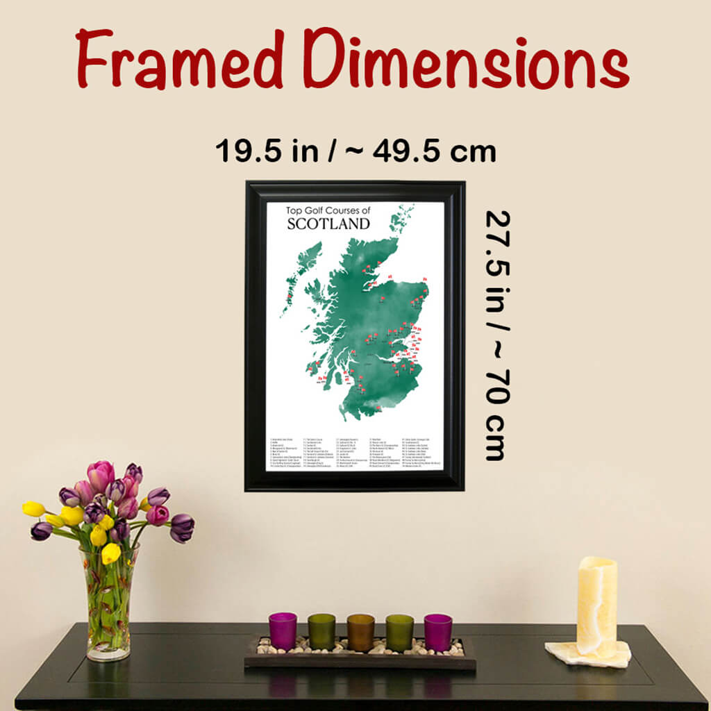Scotlands Top Golf Courses | Map of Golf Courses in Scotland with Pins ...