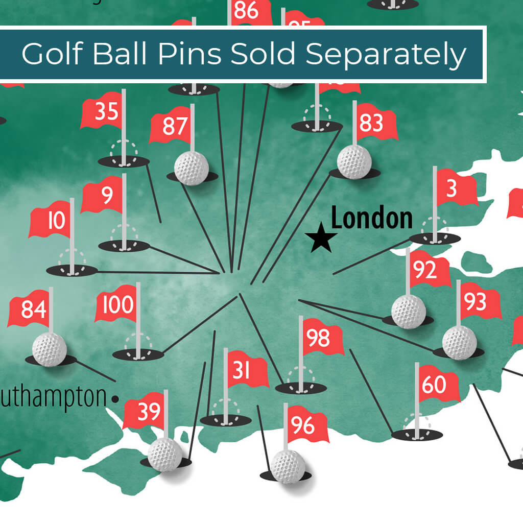 UK and Ireland Golf Courses Map | Golf Map of Ireland and the UK | Golf ...