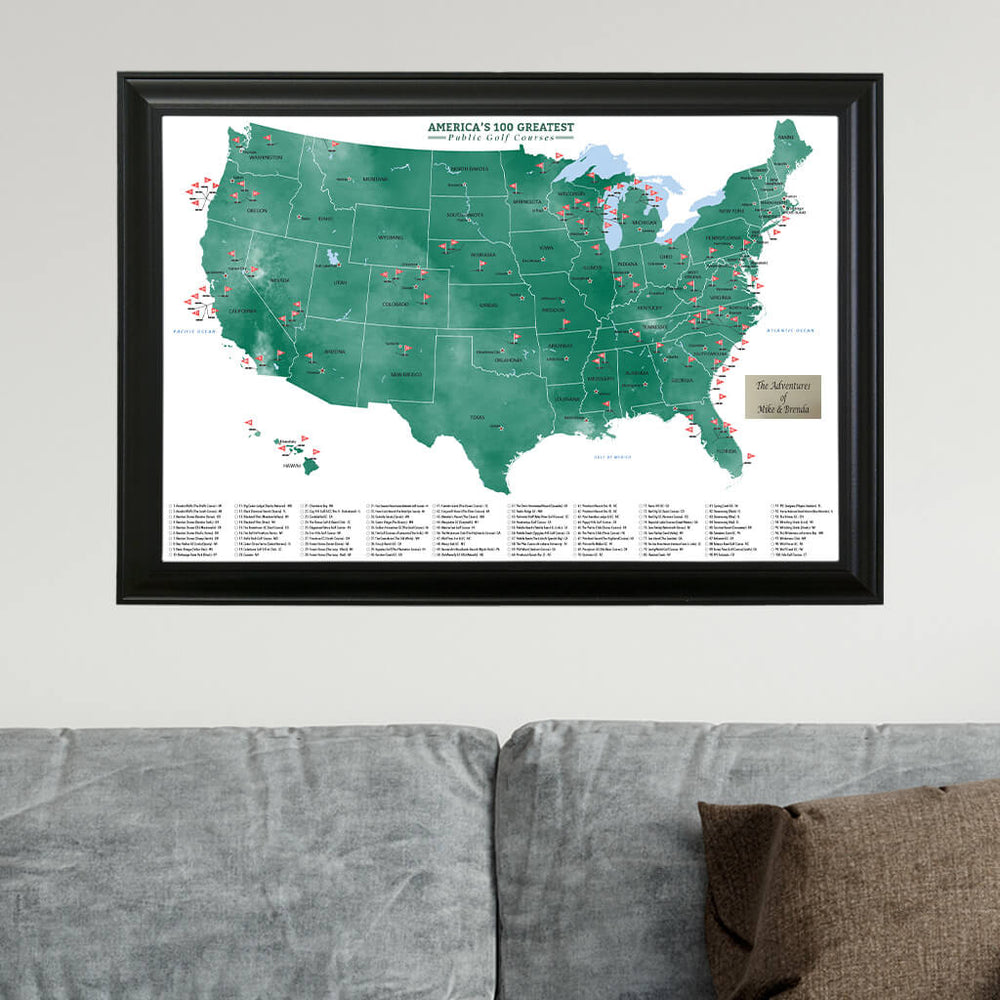 Map of Top US Public Golf Courses | Best Golf Courses in the USA Map ...