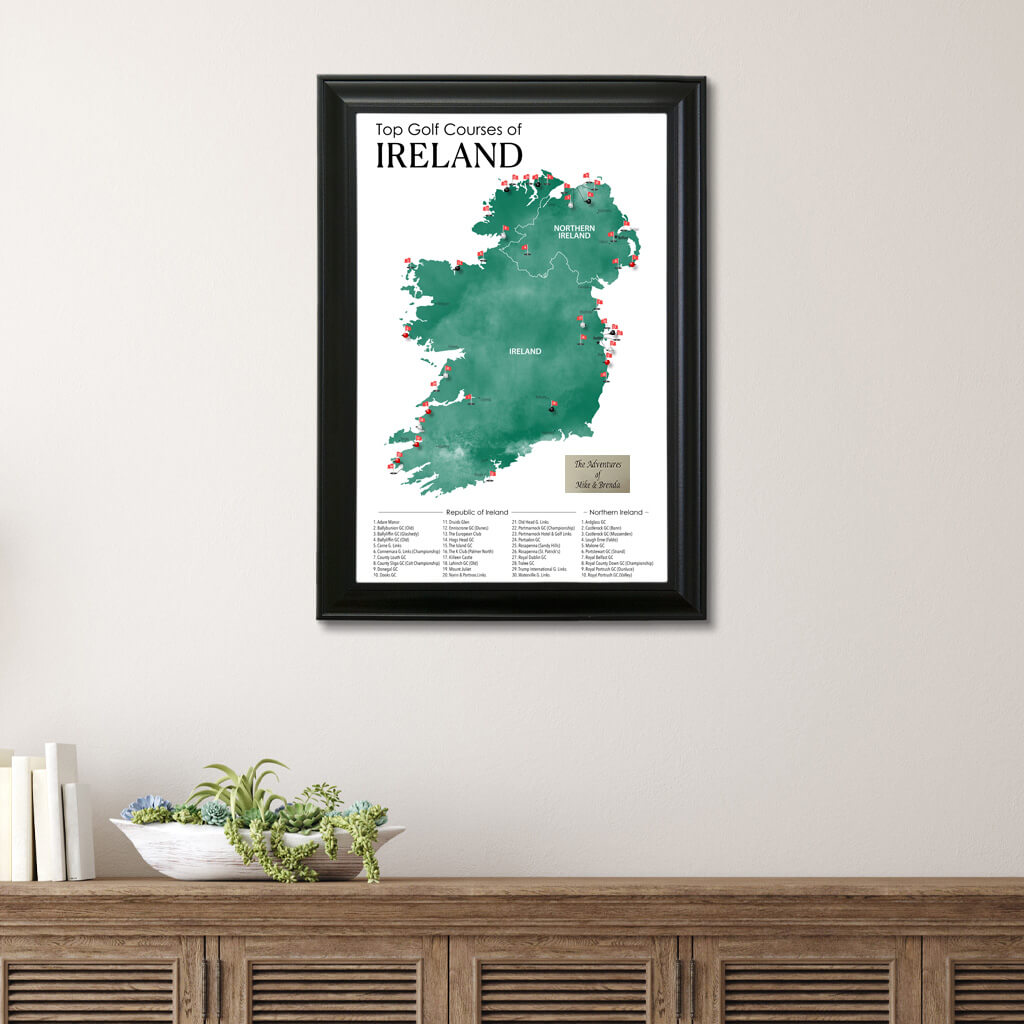 Ireland and Northern Ireland Golf Course Pin | Ireland Golf Tracker Map ...