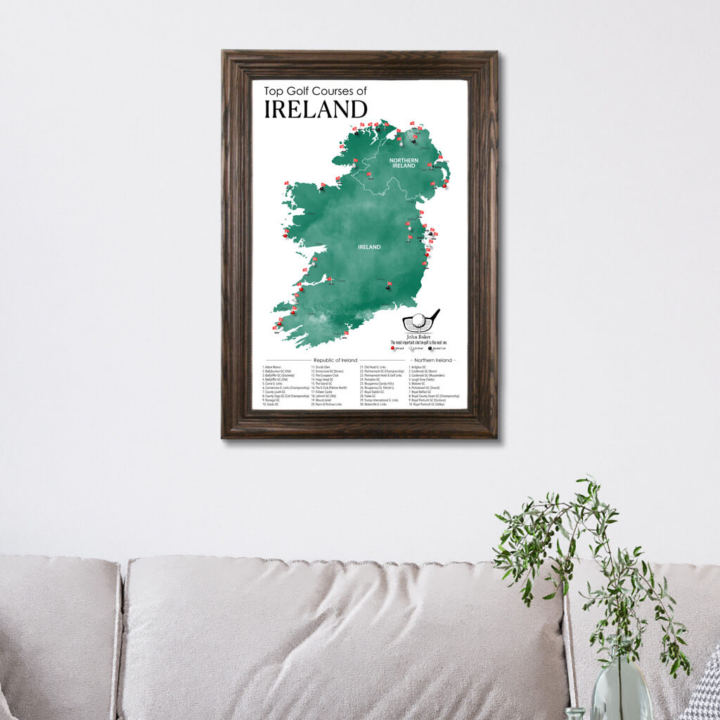 Pin Map of Ireland's Golf Courses | Ireland Golf Courses Map with pins ...