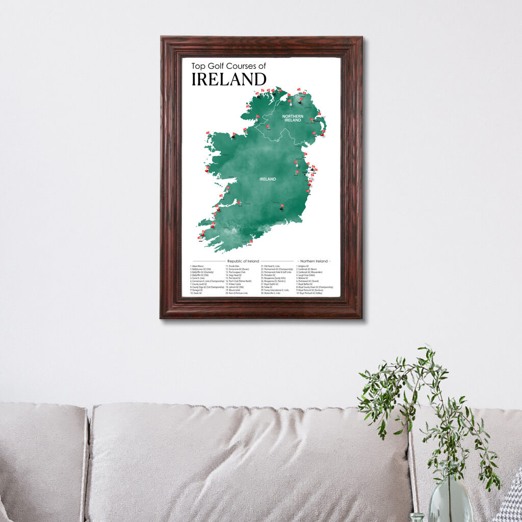 Pin Map of Ireland's Golf Courses | Ireland Golf Courses Map with pins ...