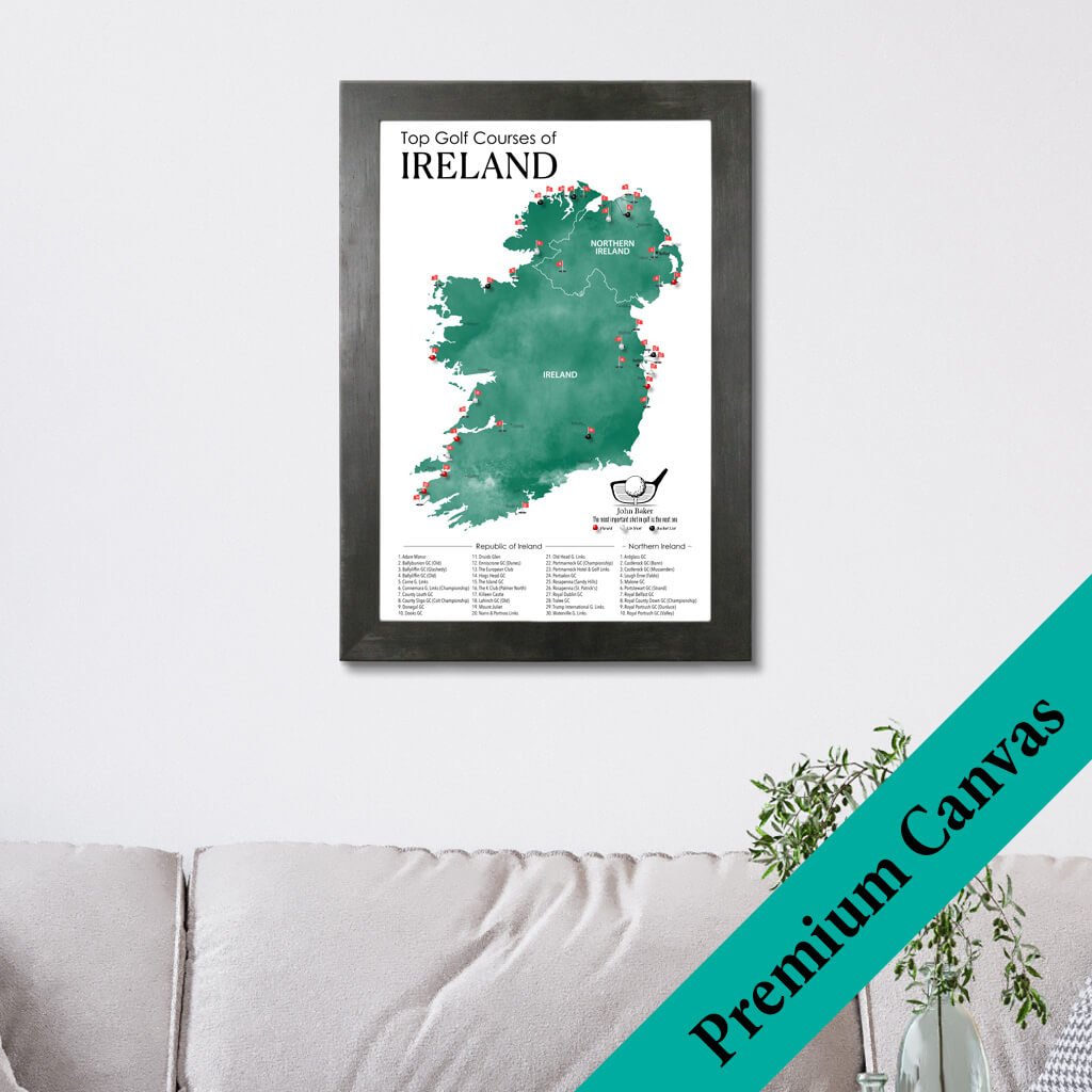 Pin Map of Ireland's Golf Courses | Ireland Golf Courses Map with pins ...