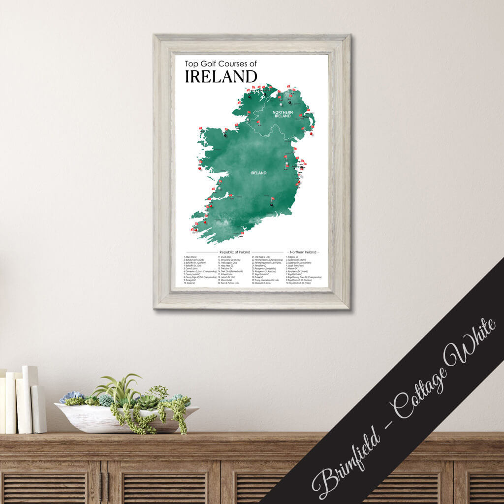 Pin Map of Ireland's Golf Courses | Ireland Golf Courses Map with pins ...