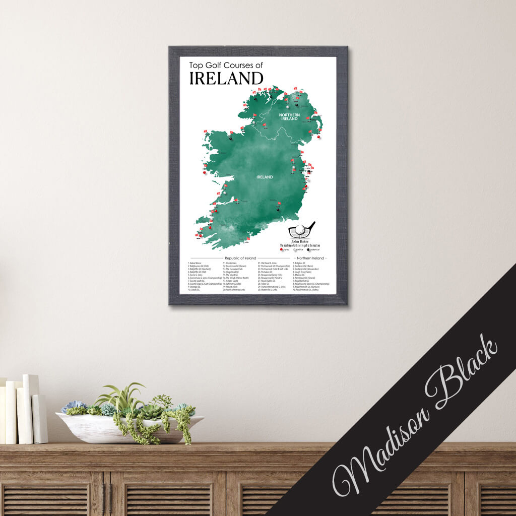 Pin Map of Ireland's Golf Courses | Ireland Golf Courses Map with pins ...
