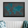 Midnight Dream Canvas World Map | Large Wall Map Canvas – Push Pin ...