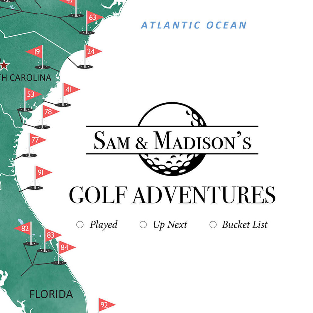 Canvas US Public Golf Courses Map | Public Golf Course Map | Golf Push ...