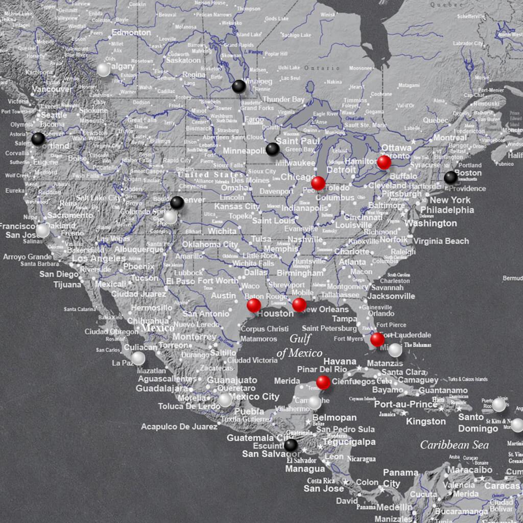World Map Of Estuary Locations