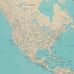 3-Panel Teal World Map | Interactive World Travel Map with Pins – Push ...